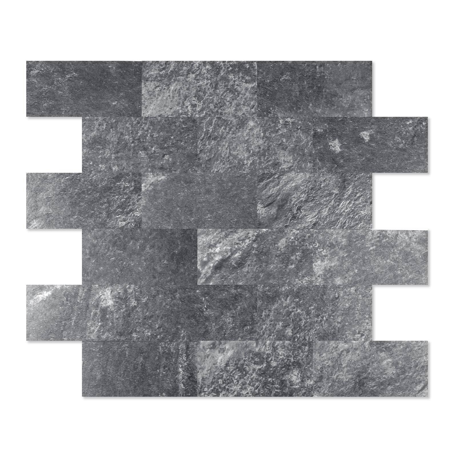 Dark Rock Peel and Stick Wall Tile Stone Texture Subway Tile – Yipscazo ...