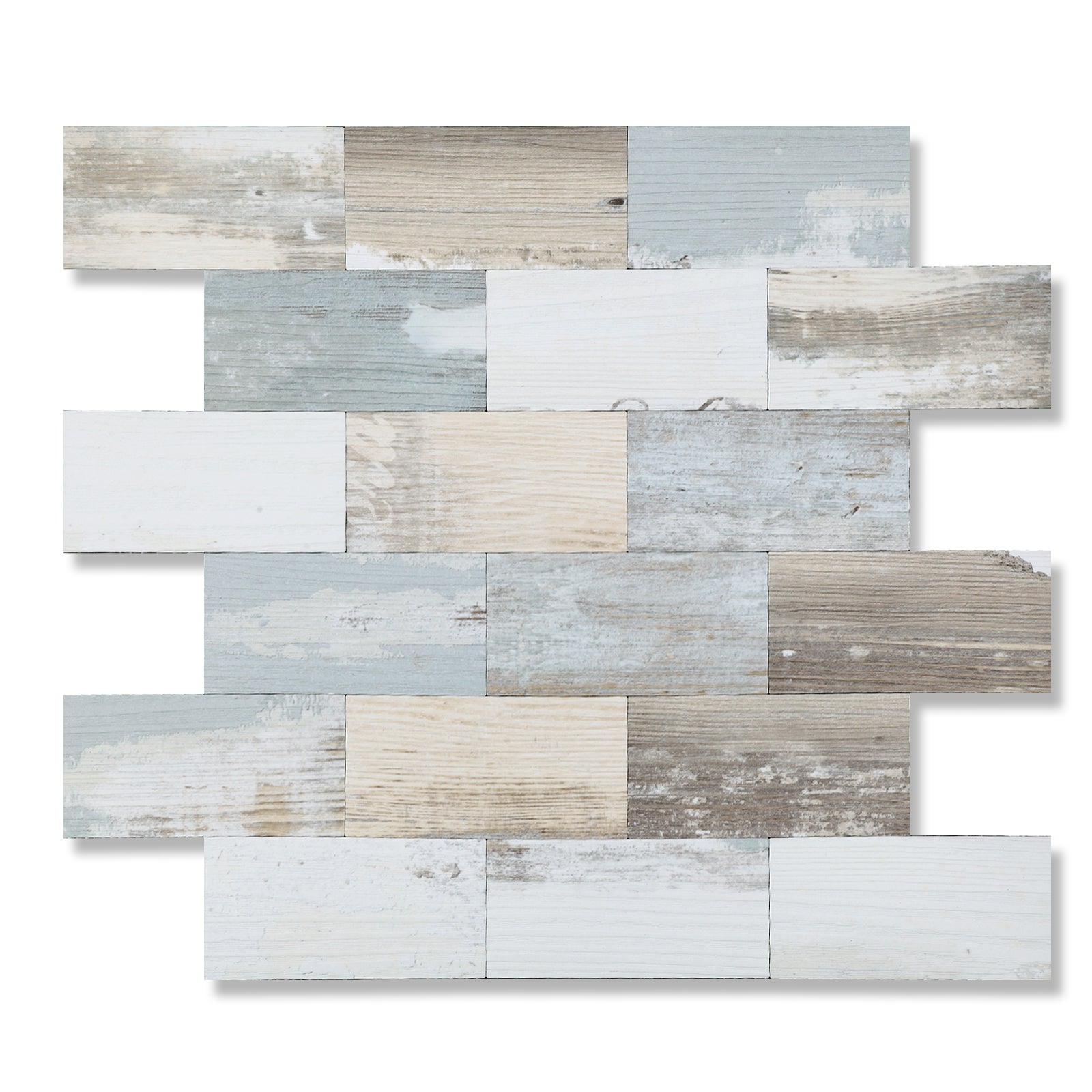 Vintage Wood Grain Peel and Stick Subway Tile Wall Decor – Yipscazo Tiles