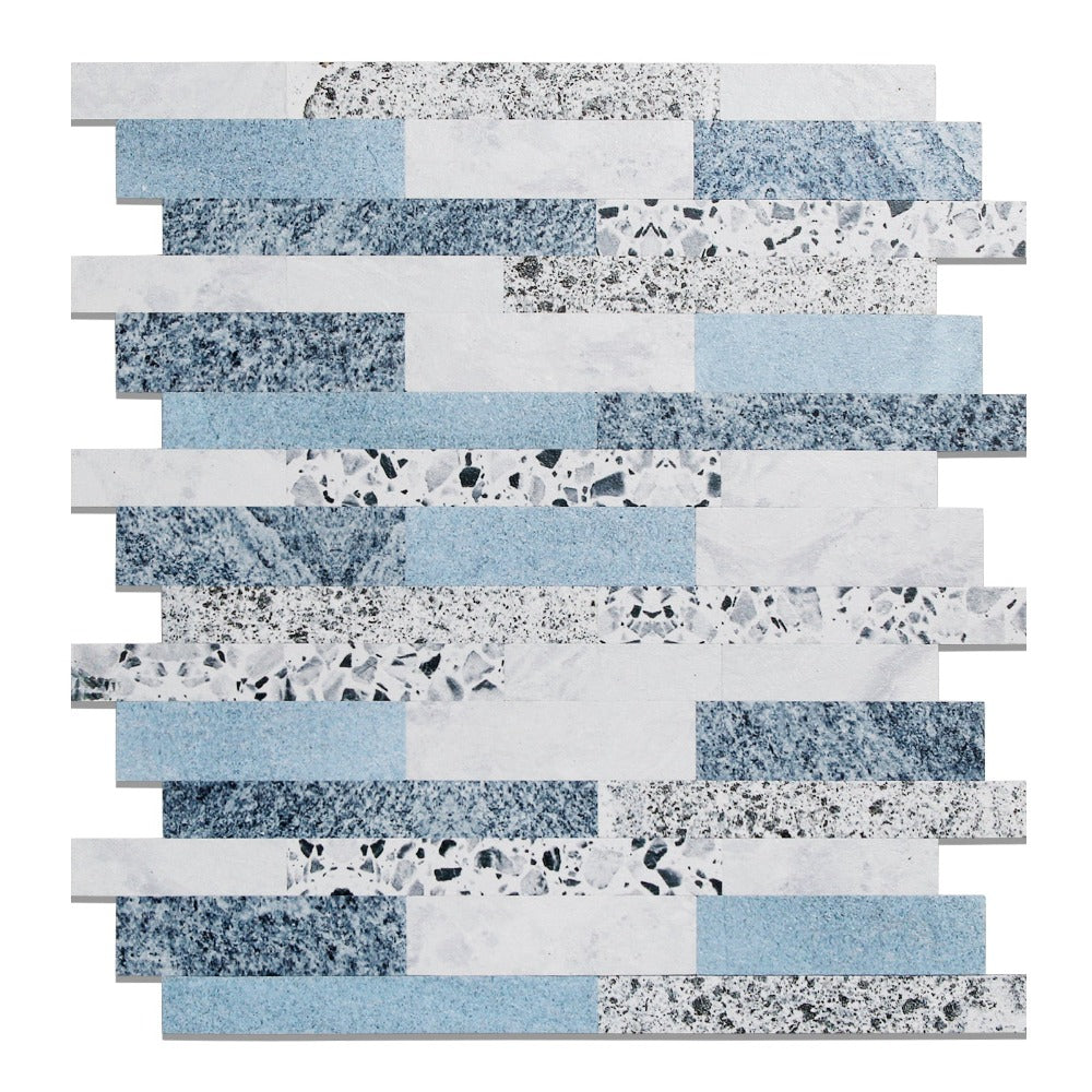 Linear Blend Tile Backsplash Peel and Stick Wall Tiles – Yipscazo Tiles