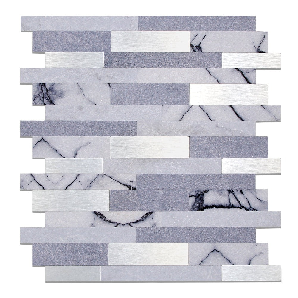 Linear Blend Tile Backsplash Peel and Stick Wall Tiles – Yipscazo Tiles