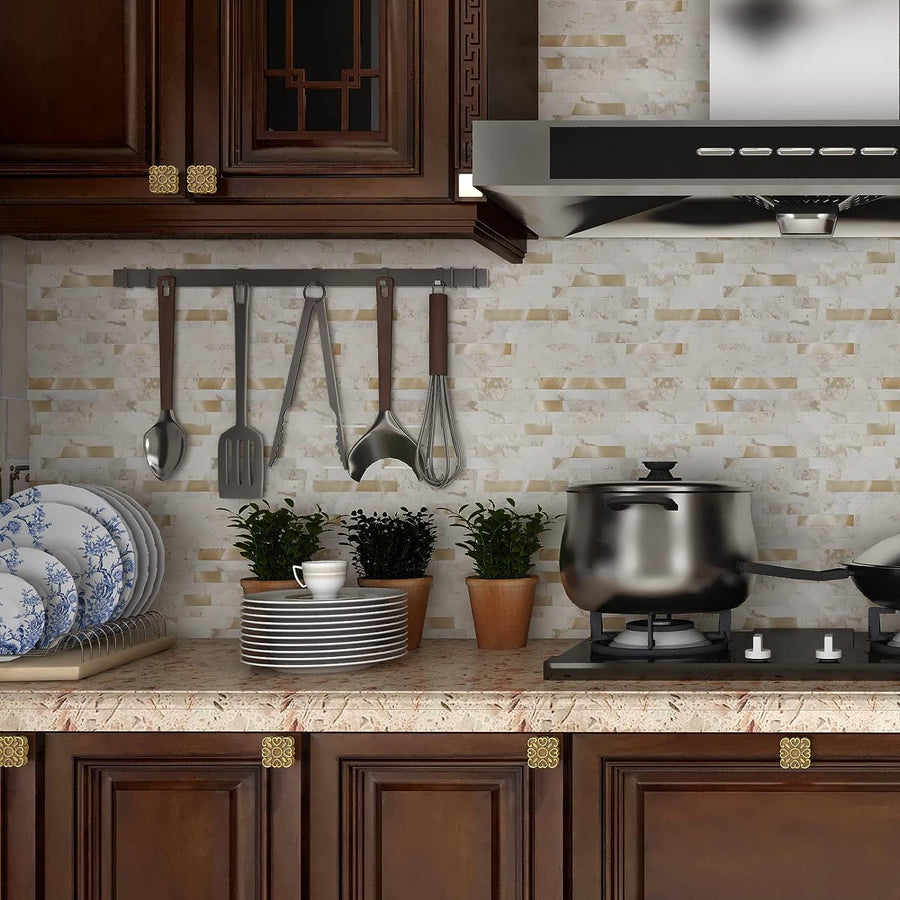 Hexagon Peel and Stick Tiles PVC Dark Green Backsplash – Yipscazo Tiles